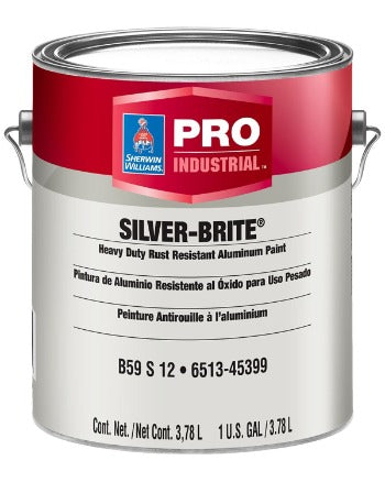 Pro Industrial Silver-Brite Heavy Duty Rust Resistant Aluminum Paint